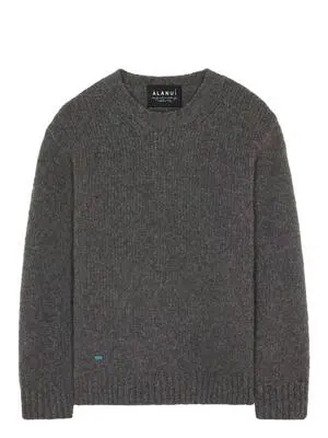 Alanui Ribbed Cashmere And Silk-blend Sweater - Grey