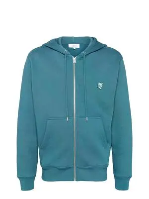 Maison Kitsuné Bold Fox Head Patch Comfort Hooded Jacket - Blue