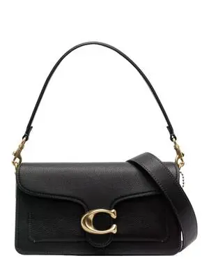 COACH Tabby Pebble Leather Shoulder Bag - Black