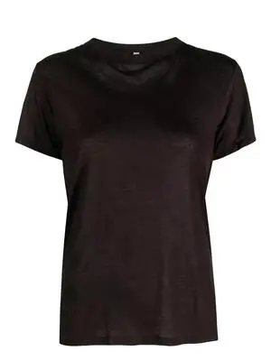 BASERANGE Short-sleeved Bamboo T-shirt - Brown