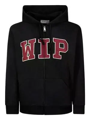 Carhartt Work In Progress Logo Hooded Jacket - Black