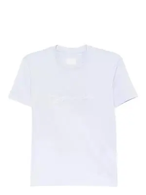 Givenchy Embroidered-logo T-shirt - Blue