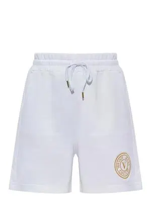 Versace Logo-embroidered Shorts - White