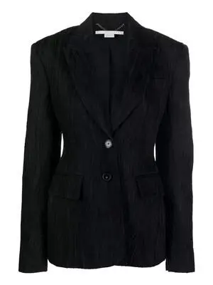 Stella McCartney Jacquard Single-breasted Blazer - Black