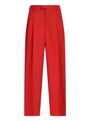 Marni Tropical Tailo Wool Trousers - Red