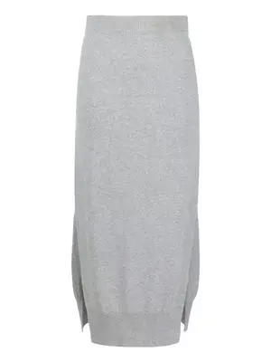 BARRIE High-waisted Knit Skirt - Grey