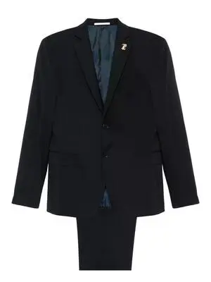 Pal Zileri Brooch Detail Suit - Blue