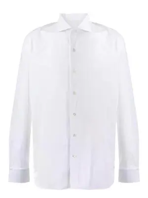 ORIAN Plain Long-sleeve Shirt - White