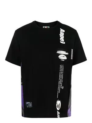 AAPE BY *A BATHING APE Graphic-print Cotton T-shirt - Black