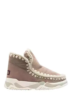 Mou Calf Suede High-top Sneakers - Neutrals