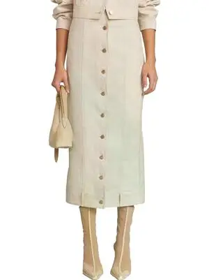 Cult Gaia Lua Mid-length Skirt - Neutrals