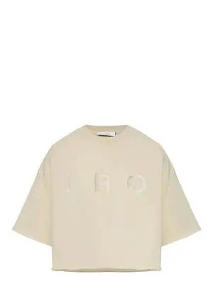 IRO PARIS Linda Logo-print T-shirt - Neutrals