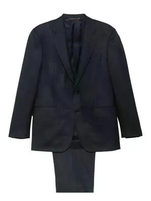 Canali Checked Suit - Blue