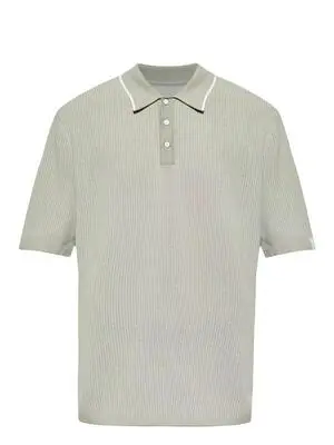 Rag & Bone Jersey Polo Shirt - Grey