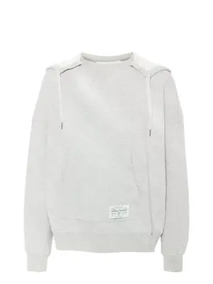 GOLDEN GOOSE Printed Cotton Hoodie - Grey