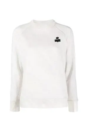 MARANT ETOILE Milla Logo-embroidered Sweatshirt - Neutrals
