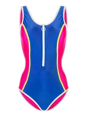 DUSKII Tamara Color-Block Swimsuit Blue