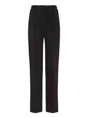 Balmain Crepe Tailored Trousers - Black