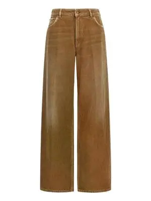 Roberto Cavalli Wide-leg Jeans - Brown