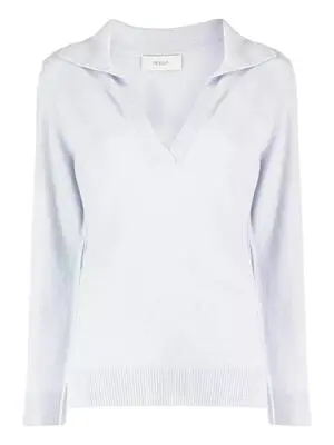 Pringle Of Scotland Cashmere Polo-style Jumper - Blue