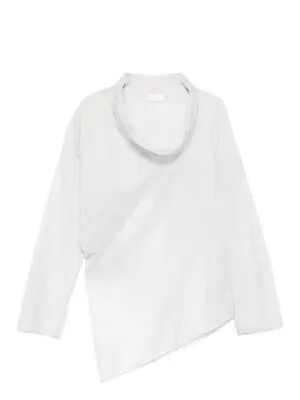 RUOHAN Asymmetric Long Sleeve Top - Blue