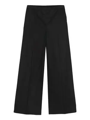 Moncler Elasticated-waist Wide-leg Trousers - Black