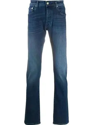 Jacob Cohen Mid-rise Straight Leg Jeans - Blue