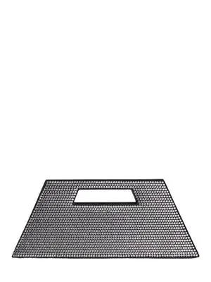GIUSEPPE ZANOTTI Rhinestone Embellished Clutch - Silver
