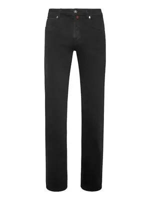 BILLIONAIRE Low-rise Straight-leg Jeans - Black