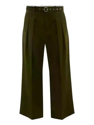 JW Anderson Pressed-crease Tailored Trousers - Green