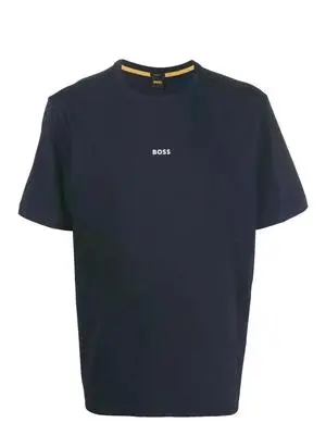 BOSS Logo-print T-shirt Blue