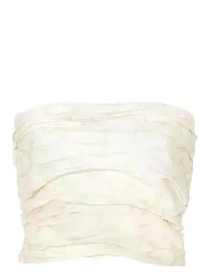 ROTATE BY BIRGER CHRISTENSEN Scarf-detail Printed Top - Neutrals