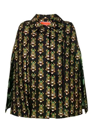 La DoubleJ Milano Wool-blend Cape - Black