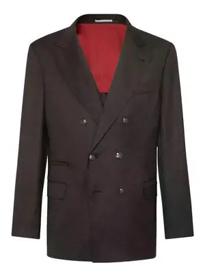 Brunello Cucinelli Double-breasted Blazer - Brown