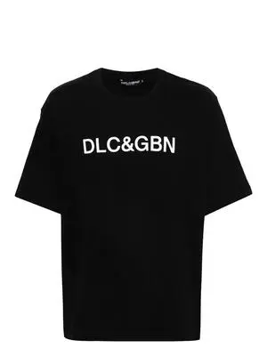 Dolce & Gabbana Logo-print Cotton T-shirt - Black