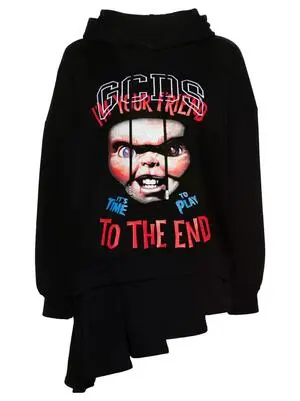Gcds X Universal Chucky Hooded Mini Dress - Black