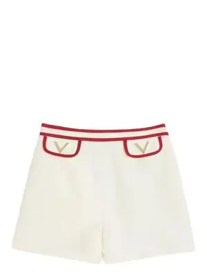 Valentino Garavani Crepe Couture Shorts - Neutrals