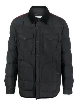 Woolrich Quilted Press-stud Fastening Jacket - Black