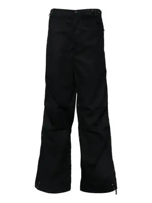 MAHARISHI Embroidered Straight-leg Trousers - Black