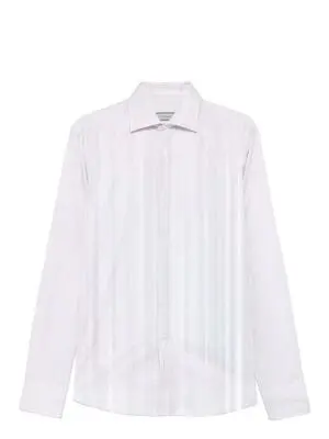 Canali Striped Shirt - Red