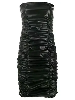 Philipp Plein Ruched Cocktail Dress - Black