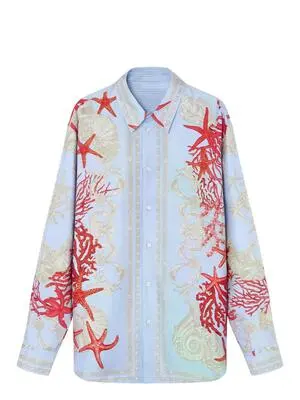 Versace Barocco Sea Reversible Shirt - Blue