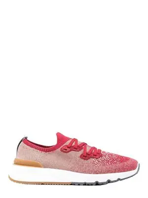 Brunello Cucinelli Speckled Low-top Sneakers - Red