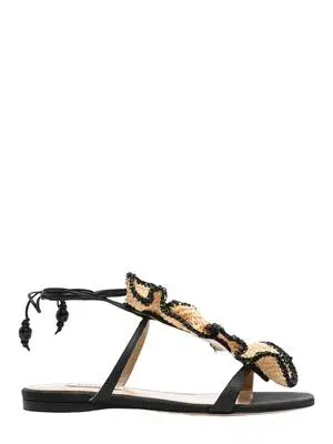 ARTEANA Portofino Flat Sandals - Black