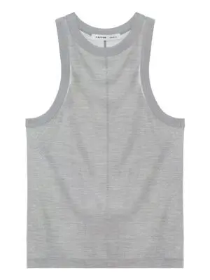Carven Semi-sheer Tank Top - Grey