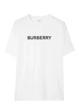 Burberry Logo-print Cotton T-shirt - White
