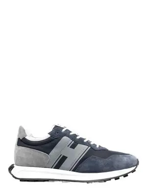 Hogan Side Logo-patch Detail Low-top Sneakers - Blue