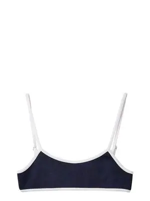 Miu Miu Technical-knit Swimsuit Top - Blue