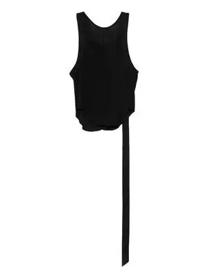 Rick Owens Cropped Tank Top - Black
