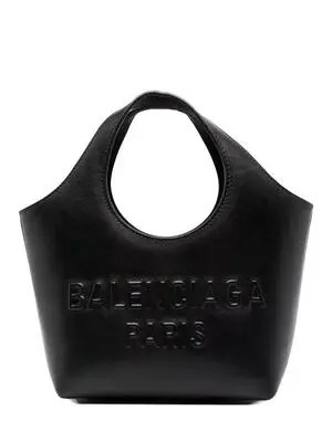 Balenciaga Cracked Texture Tote Bag - Black